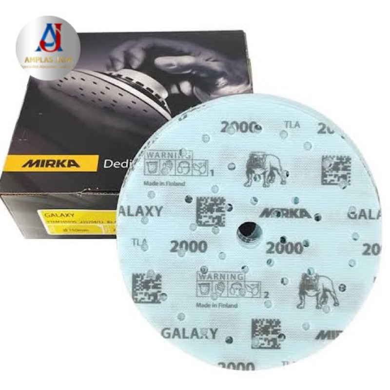 Jual Amplas bulat tempel 6 Inch Mirka Galaxy Grit 1200-2000 | Shopee ...