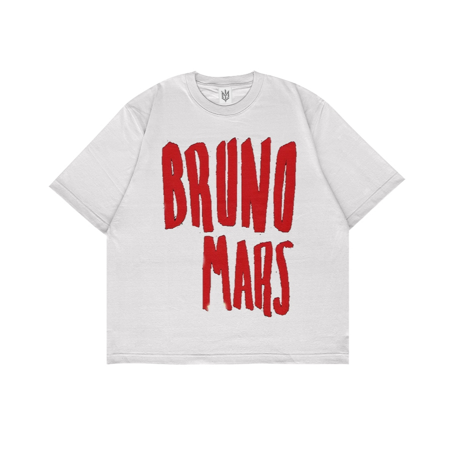 Jual KAOS BAJU BRUNO MARS FONT MERAH | T-SHIRT OVERSIZE PUTIH STYLE Y2K ...
