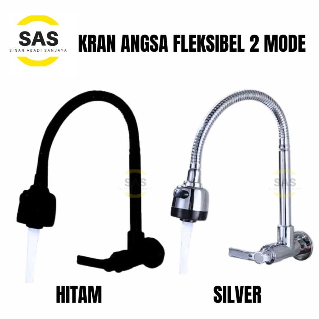 Jual [SAS] Kran Angsa Dapur Fleksibel 2 Mode / Kran Cuci Piring Drat 1/ ...