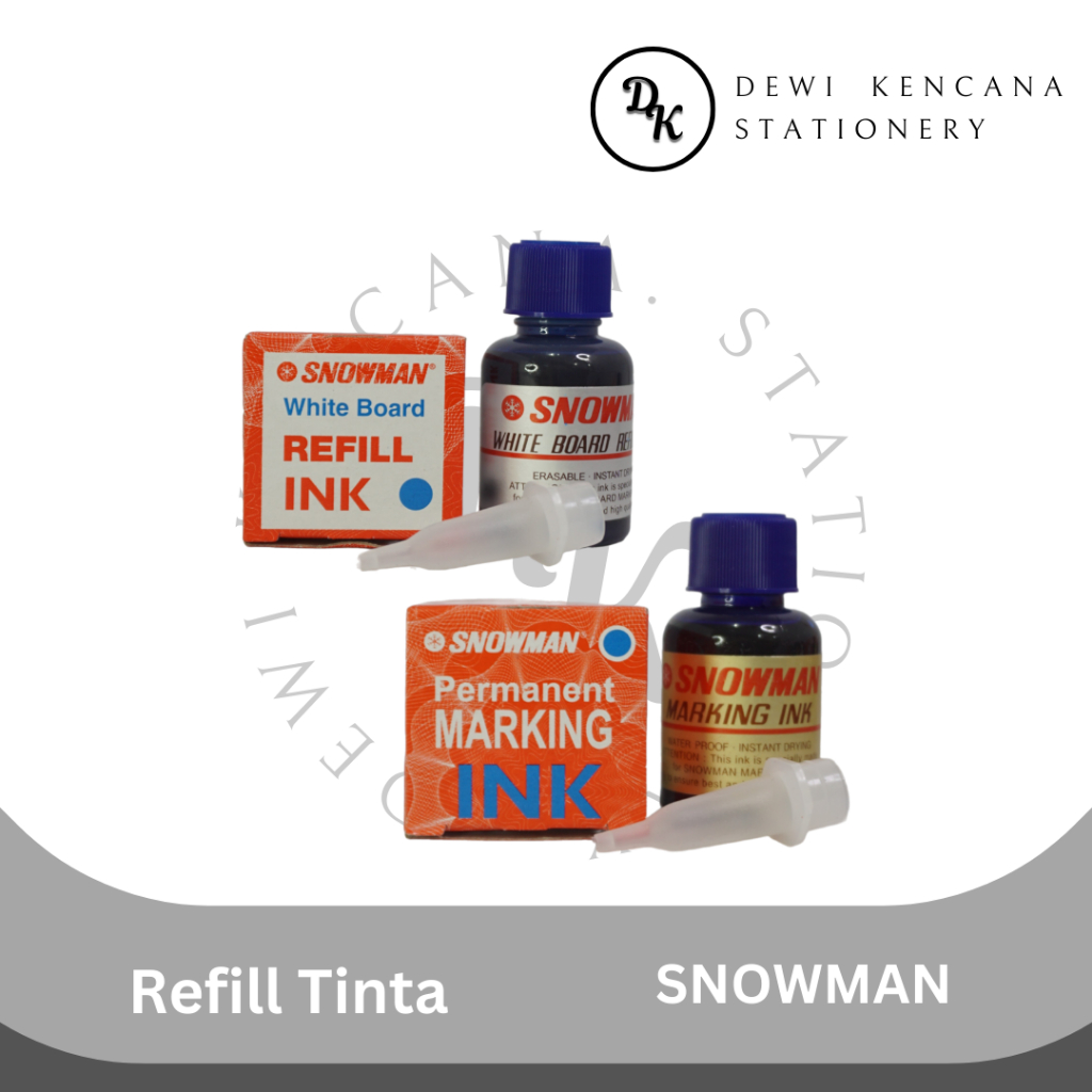 Jual Refill Tinta Spidol INK SNOWMAN/Tinta Spidol Snowman | Shopee ...