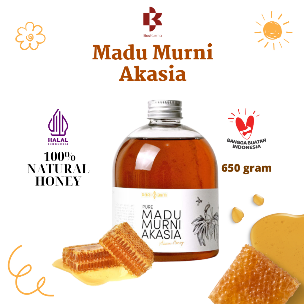 Jual Madu Akasia Dari Bumi 650 gram Raw Honey | Shopee Indonesia