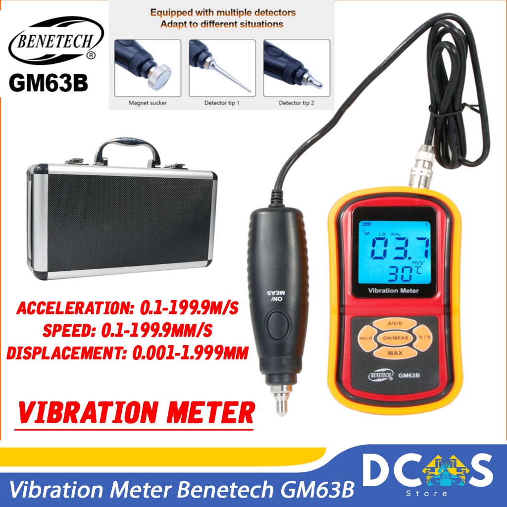 Jual Vibration Meter Benetech GM63B Alat Ukur Cek Getaran Vibrometer Gauge | Shopee Indonesia