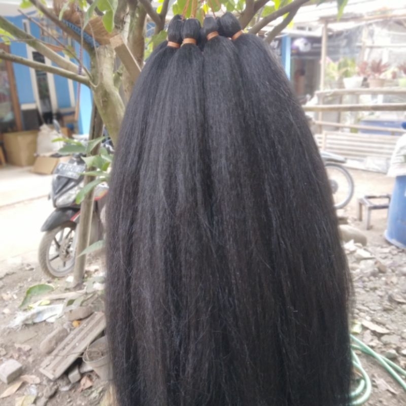 Jual Rambut sambung cemara panjang 100cm (1meter) | Shopee Indonesia