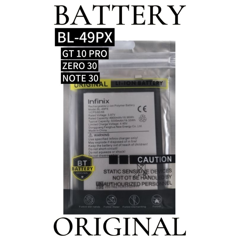 Jual BATERAI INFINIX BL-49PX / NOTE 30/GT 10 PRO/ZERO 30 5G ORIGINAL ...