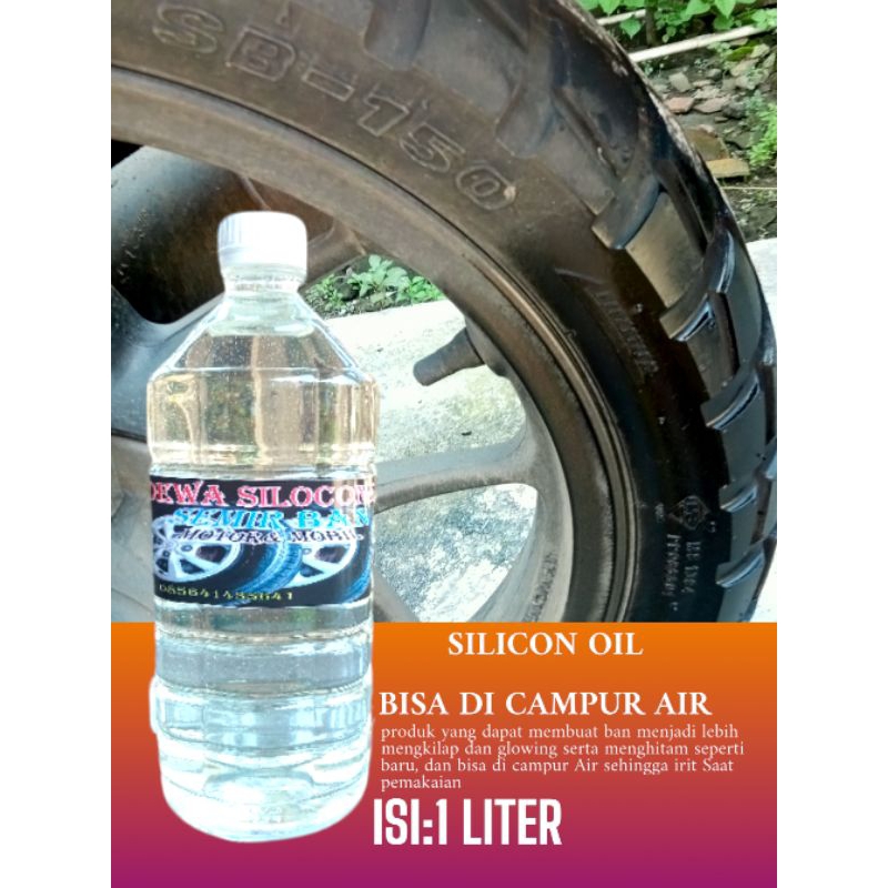 Jual DEWA Silicon Oil Semir Ban motor mobil Bisa Di campur air 1 Liter ...