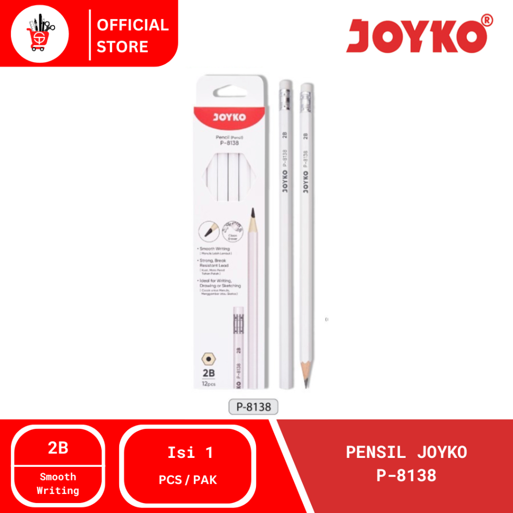 Jual Pencil | Pensil 2B Joyko P-8138 (12 PCS) | Shopee Indonesia