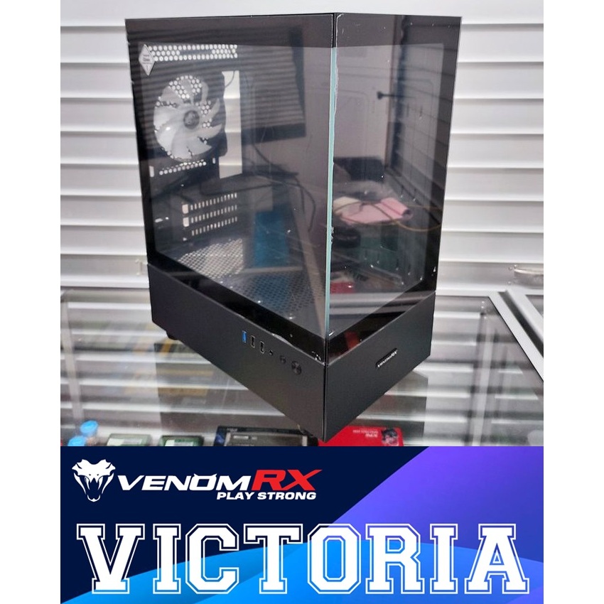 Jual Casing VenomRX Victoria - mATX 3Fan Fixed RGB Tempered Glass ...