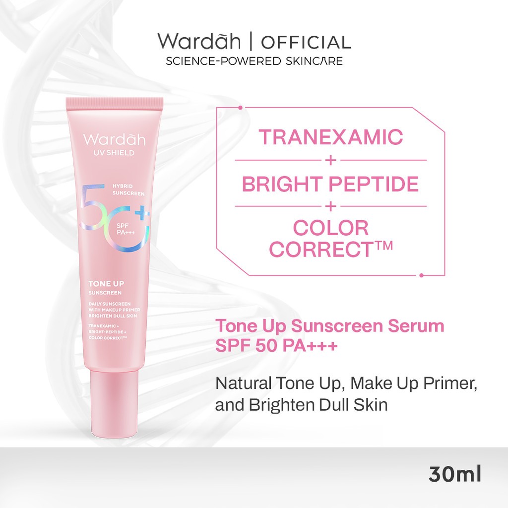 Jual WAWA - Wardah UV Shield Tone Up Sunscreen SPF 50+ PA+++ | Netto 30 mL | For All Skin Type ...