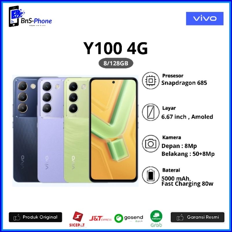 Jual Vivo Y100 4G 8/128GB Garansi Resmi | Shopee Indonesia