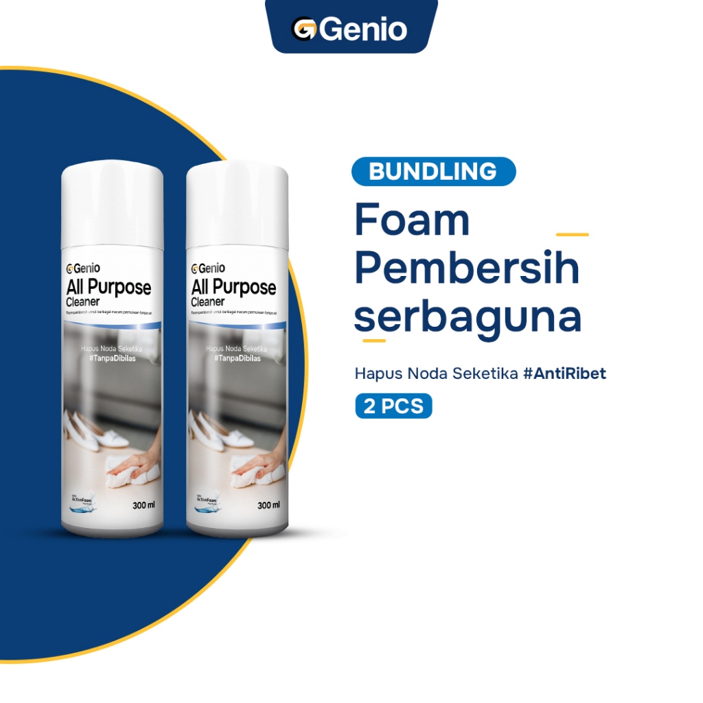 Jual GENIO All Purpose Cleaner 2pcs | Foam Pembersih Instan Sepatu, Tas ...