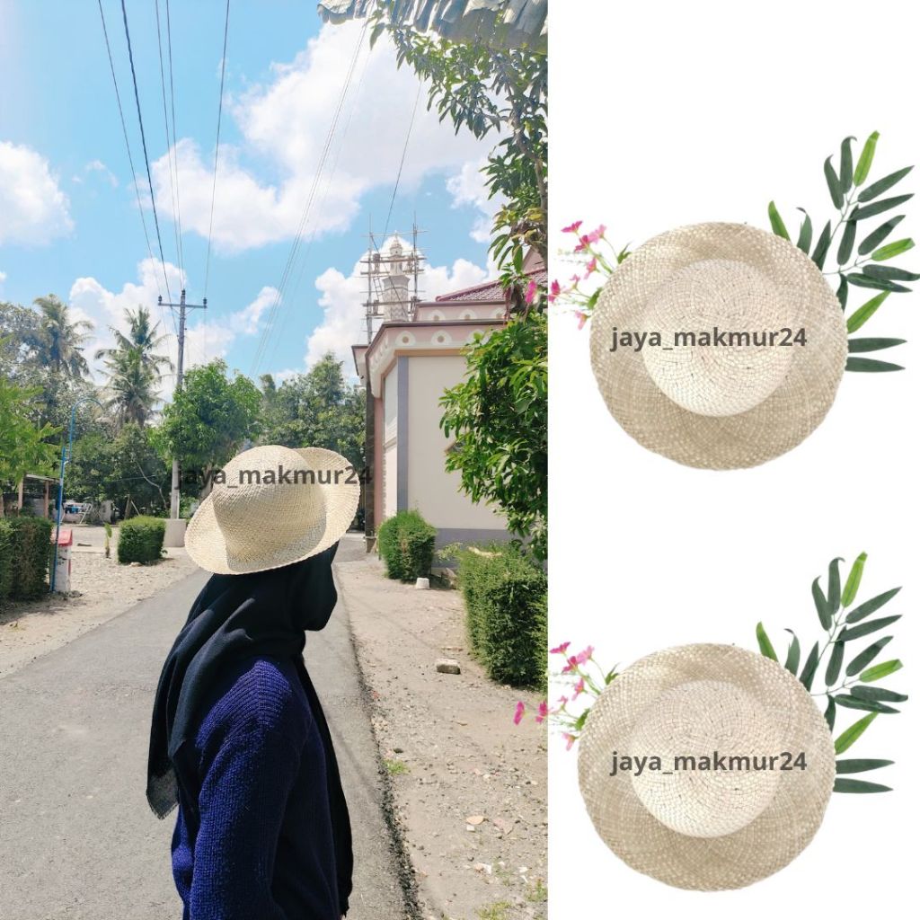 Jual topi pandan bali / topi pantai unisex | Shopee Indonesia