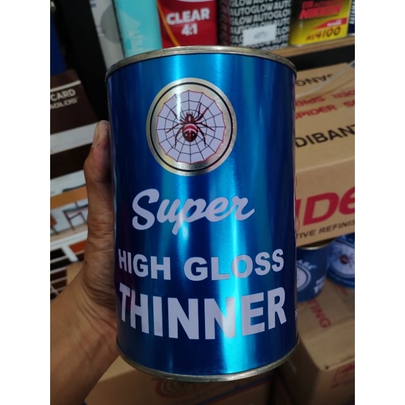 Jual Thinner Laba-Laba Hijau Biru SUPERGLOSS Pengencer Cat MINYAK dan ...