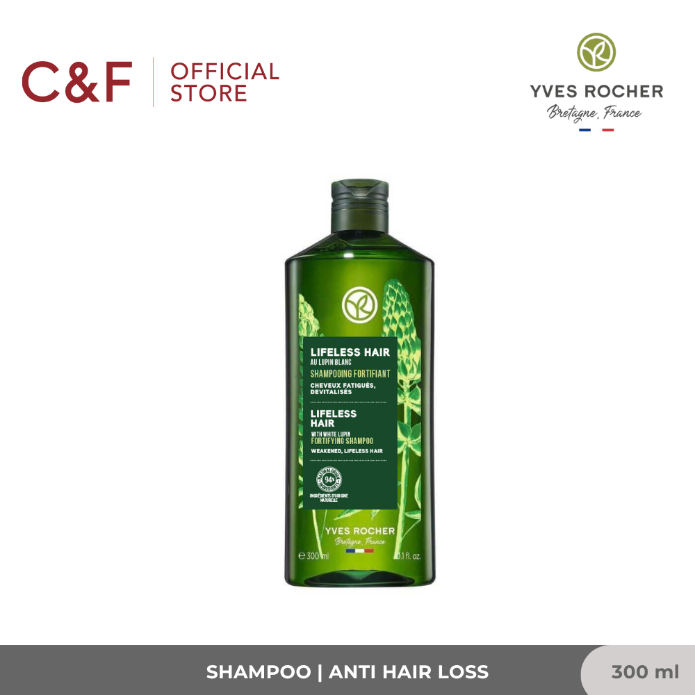 Jual C&F - Yves Rocher Anti-Hair Loss Fortifying Shampoo 300 ml | Shopee Indonesia