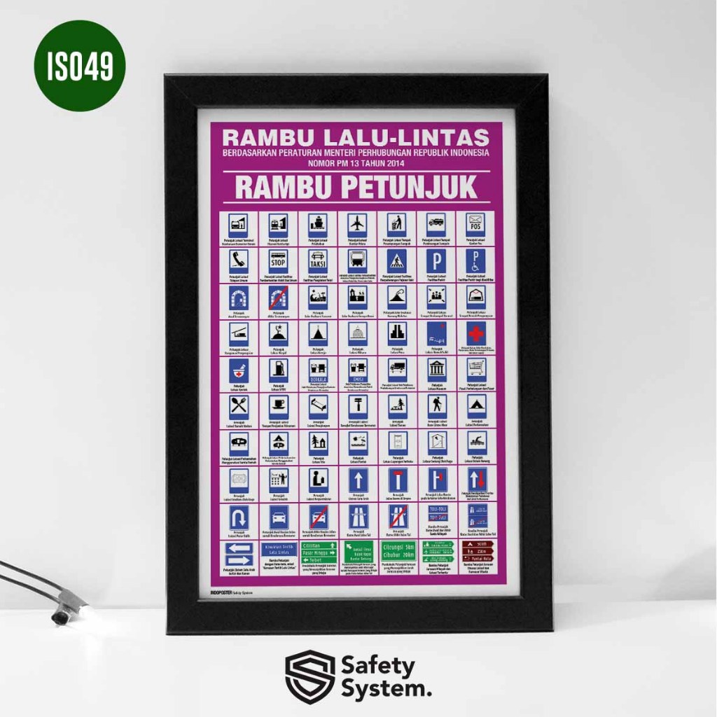 Jual Poster K3 Keselamatan Kerja Safety Rambu Lalulintas Pm13 2014 ...