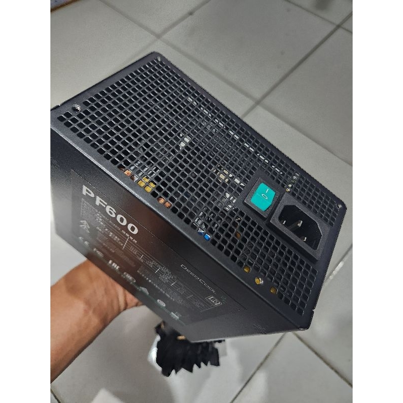 Jual psu gaming 500w / 600w 80+ pure (2 x 8 pin power vga pci-e), power supply game kabel flat ...