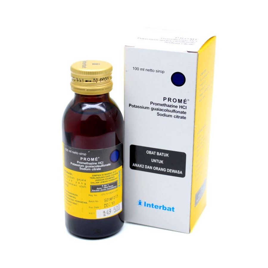 Jual Prome Expectorant 100 ml Obat Batuk Original Interbat | Shopee ...