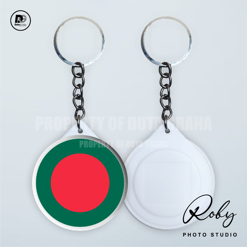 Jual [KEYRING PRESS] BENDERA NEGARA BANGLADESH Gantungan Kunci Keychain Aksesoris Souvenir ASIA ...