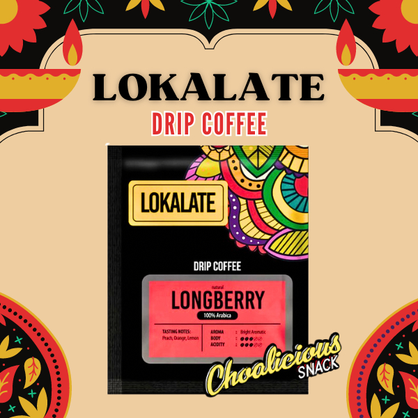 Jual LOKALATE Drip Coffee Longberry – 100% Arabica with Natural Process ...