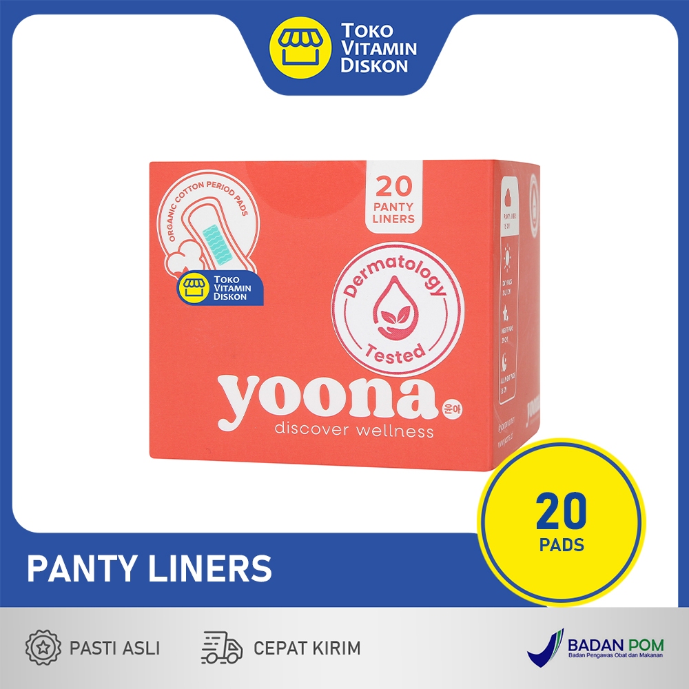 Jual YOONA PANTY LINERS 15CM - 20 PADS | Shopee Indonesia