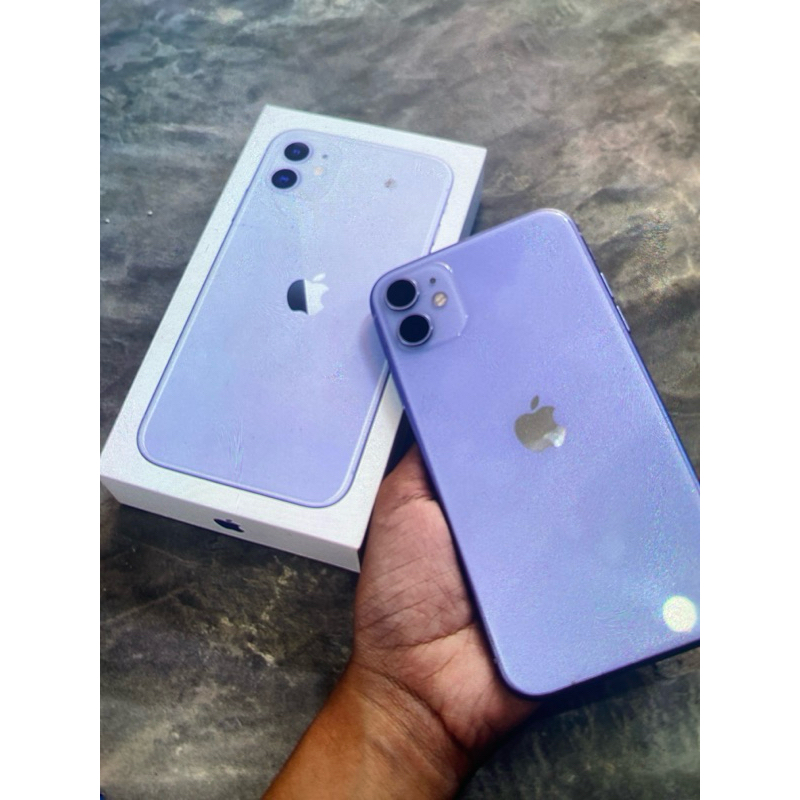 Jual Iphone 11 Purple full box set | Shopee Indonesia