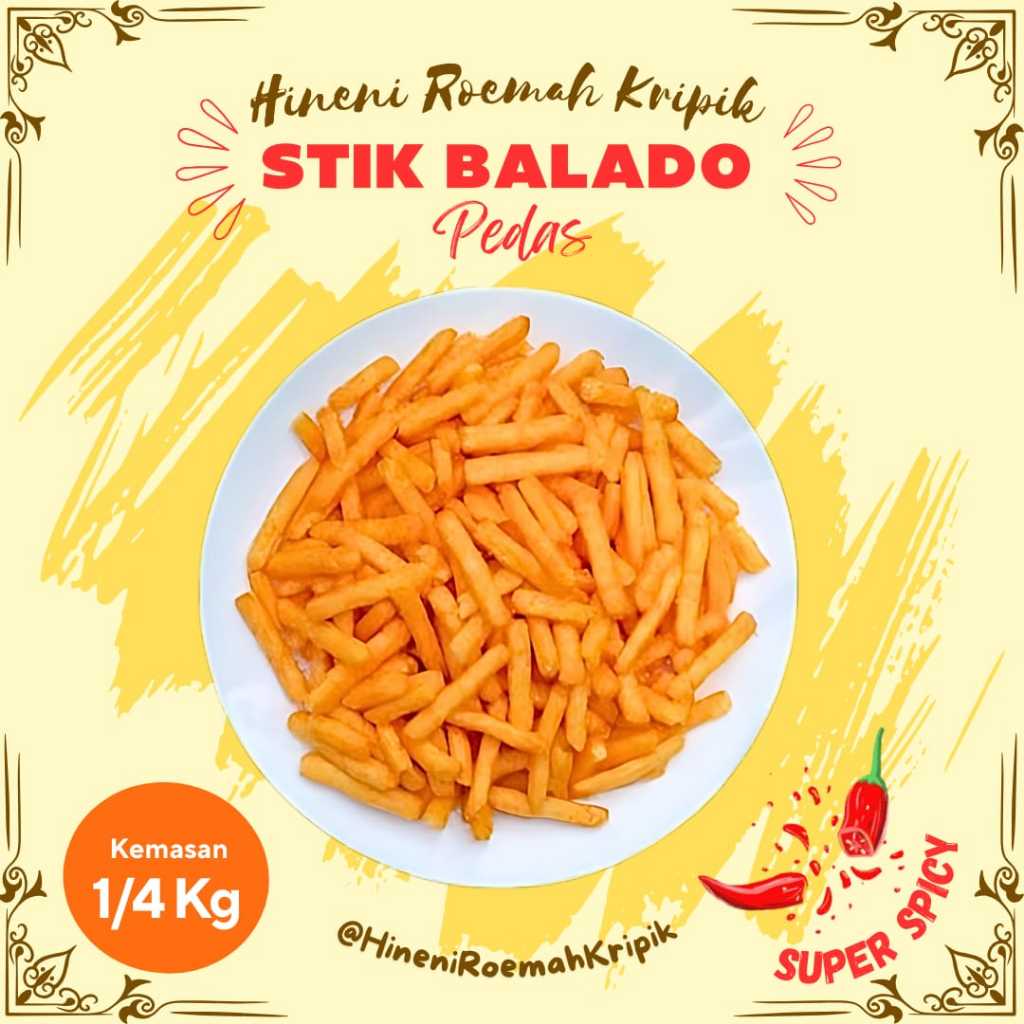Jual 250 gram Stik Balado Pedas Gurih | Shopee Indonesia