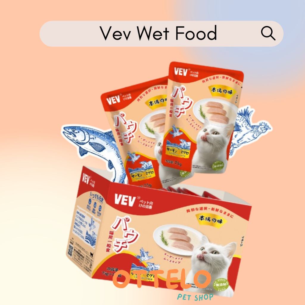 Jual Wet Food Vev Pouch All life Stages / Makanan Basah Vev 85 gr ...