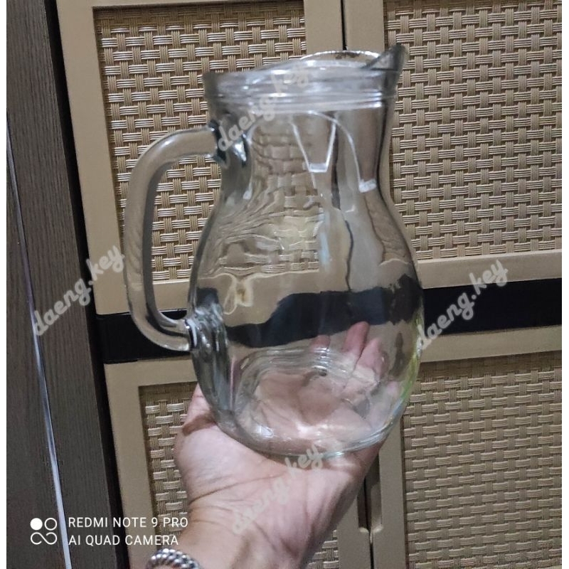 Jual Pitcher Teko Minum Aklirik pakai tutup | Pitcher Air Minum Aklirik ...