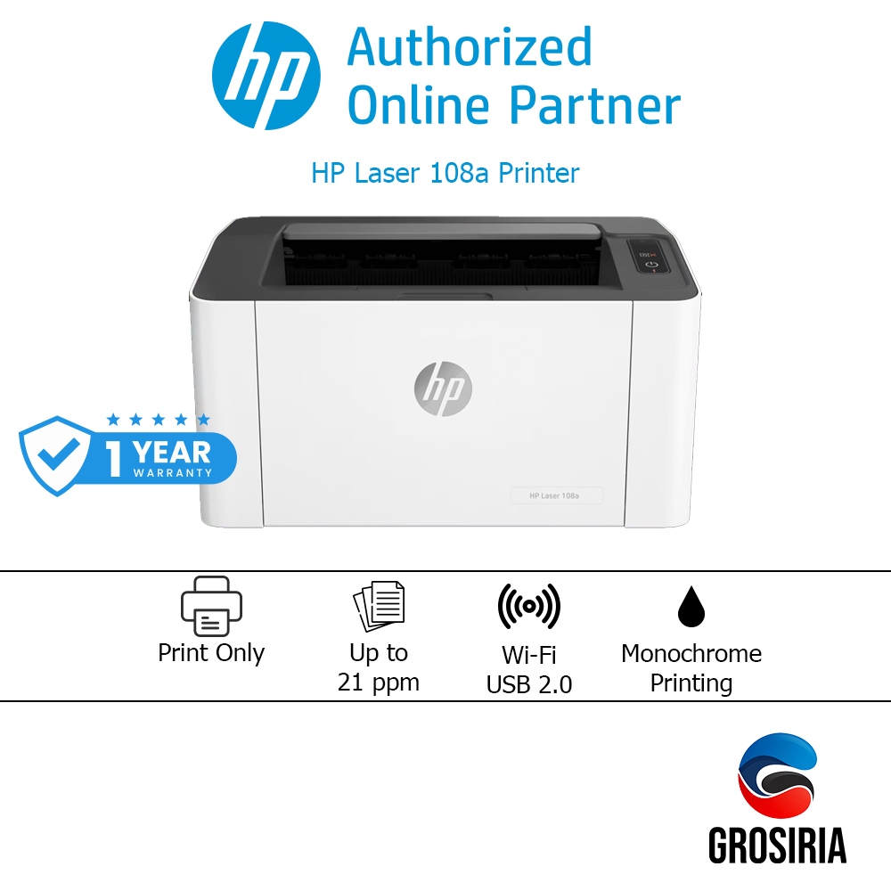 Jual HP Printer Laserjet 108A [4ZB79A] | Shopee Indonesia