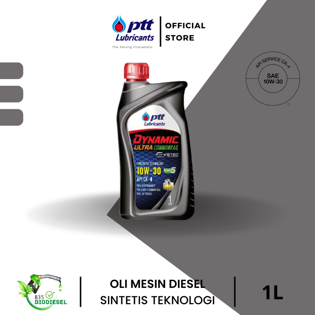 Jual PTT Dynamic Ultra Commonrail SAE 10W-30 API CK-4 [1L] | Shopee Indonesia