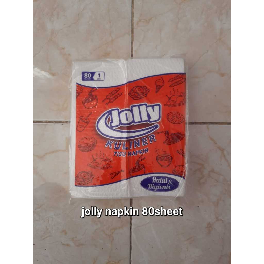 Jual jolly napkin 80 sheet tisu kuliner | Shopee Indonesia