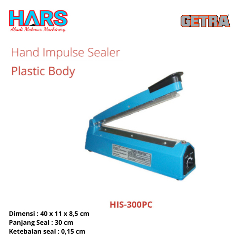 Jual Getra Hand Impulse Sealer Plastic Body HIS-300PC | Shopee Indonesia