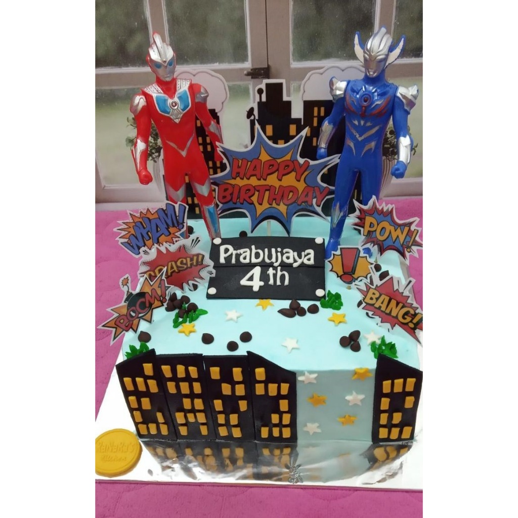 Jual Topper Ultraman / Topper Karakter Murah / Dekorasi Kue Ulang Tahu ...