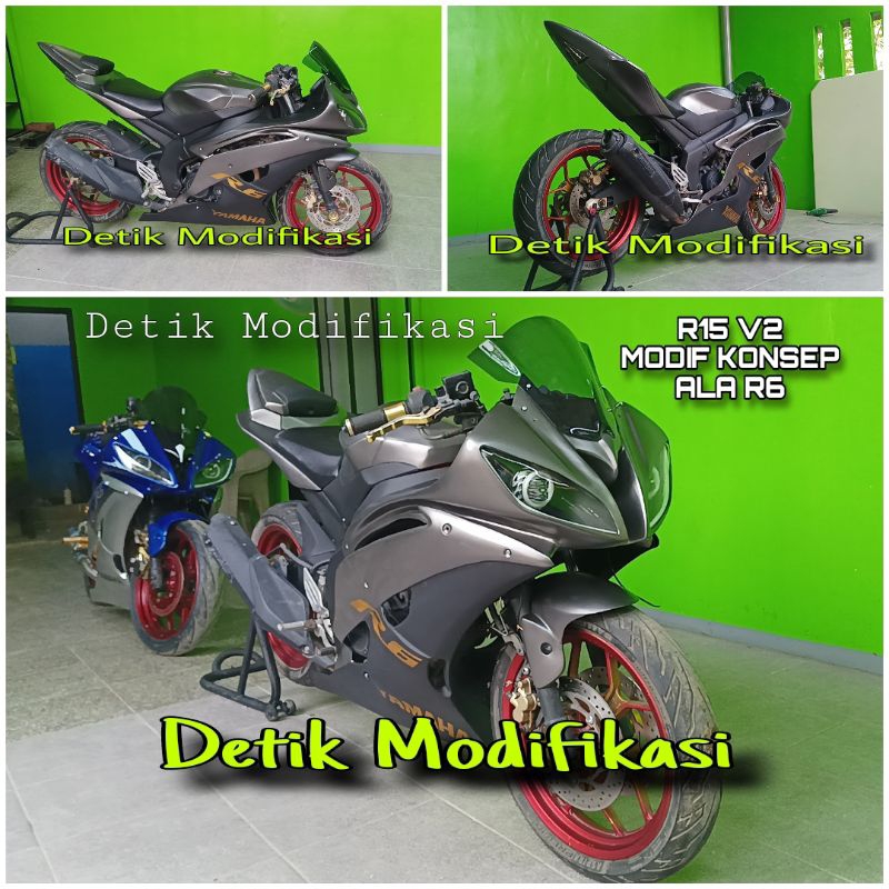 Jual R15 V2 BODI R6 PNP BUAT R15 V2 FAIRING R6 HEADLAMP R6 SPAKBOR R6 ...
