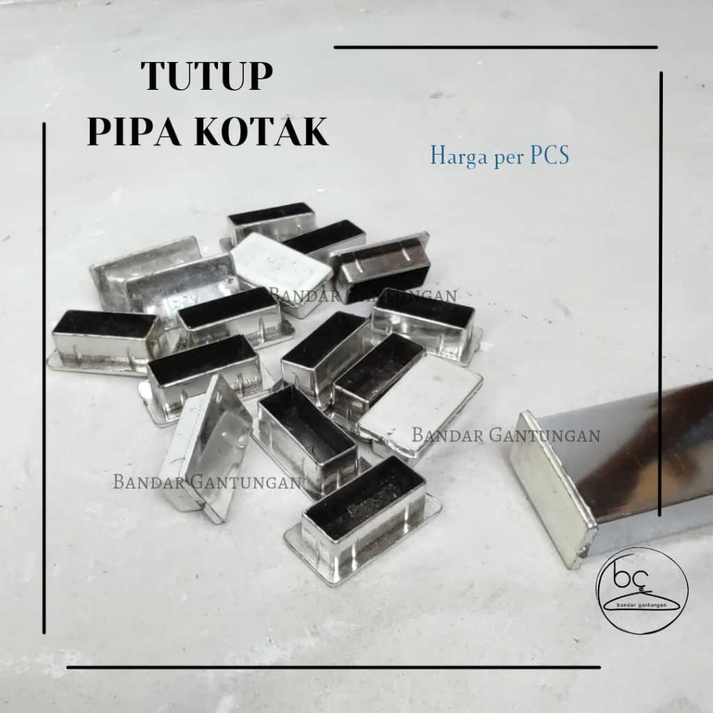 Jual Tutup Pipa Kotak Silver Penutup Besi Holo Pipa Kotak Display ...