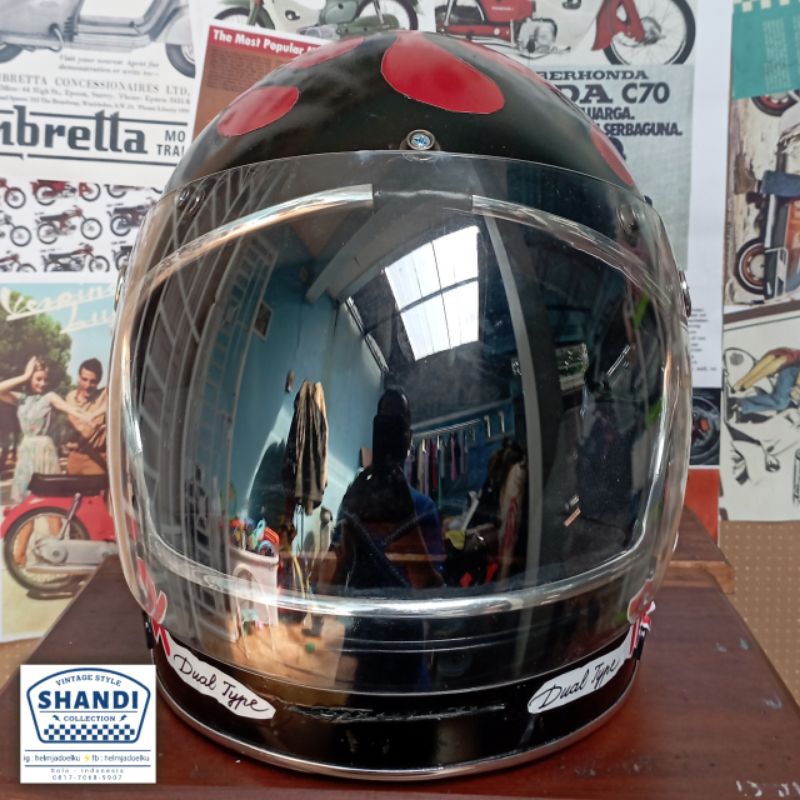 Jual Helm Jadul TRX Custom SE | Shopee Indonesia