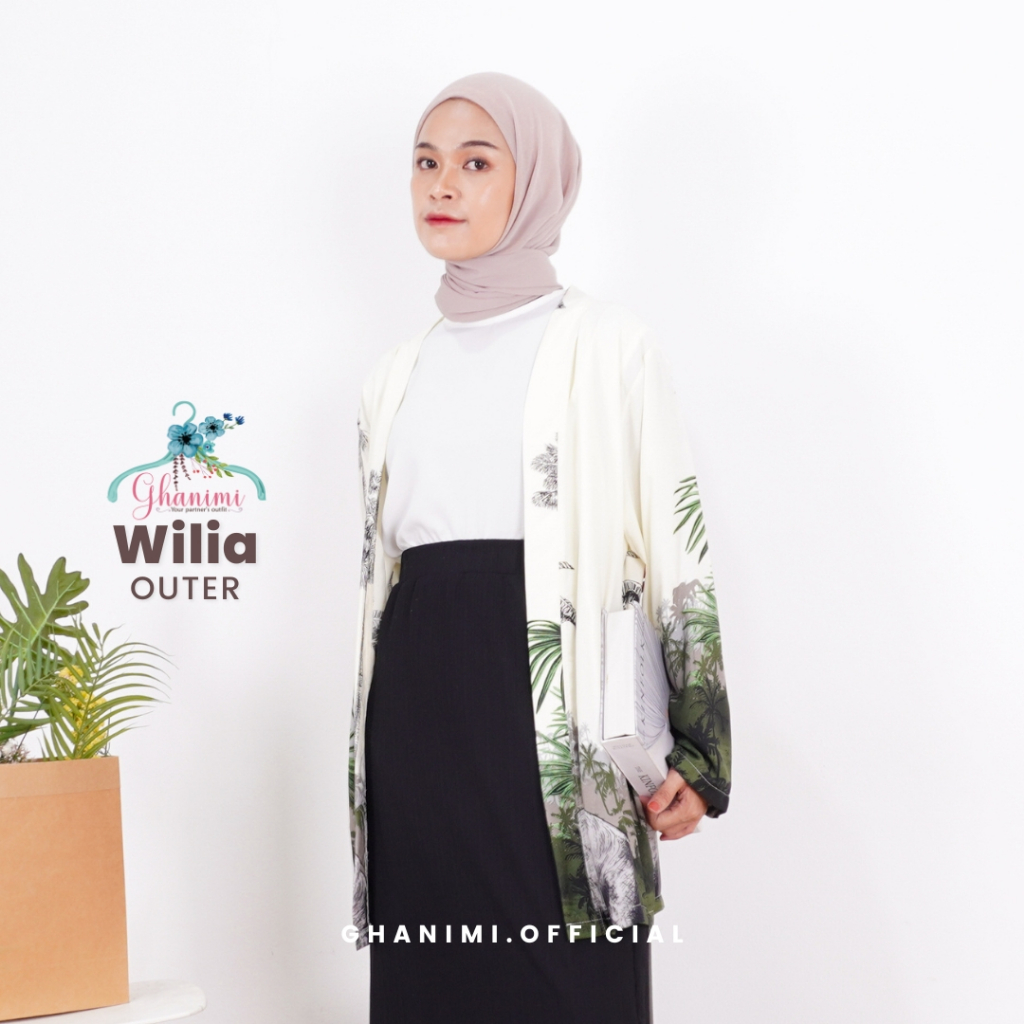 Jual Ghanimi - Wilia Outer / Basic Outer / Outer motif / Outer Lucu / Outer Panjang | Shopee ...