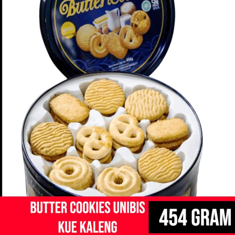 Jual unibis butter cookies 454 gram biskuit kaleng murah | Shopee Indonesia