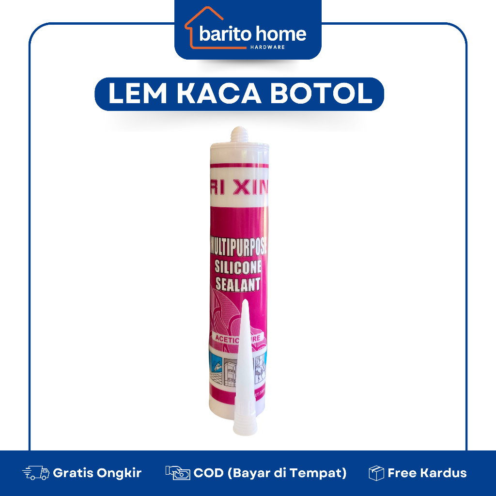 Jual Lem Kaca Botol Warna HITAM 300ml / Lem Sealant Silicone Glass ...