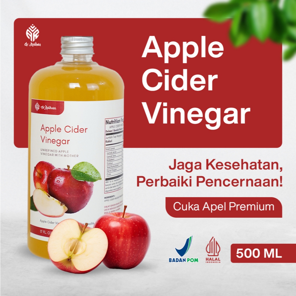 Jual CUKA APEL Ar-Raihan ORIGINAL ORGANIK ML / APPLE CIDER VINEGAR WITH ...