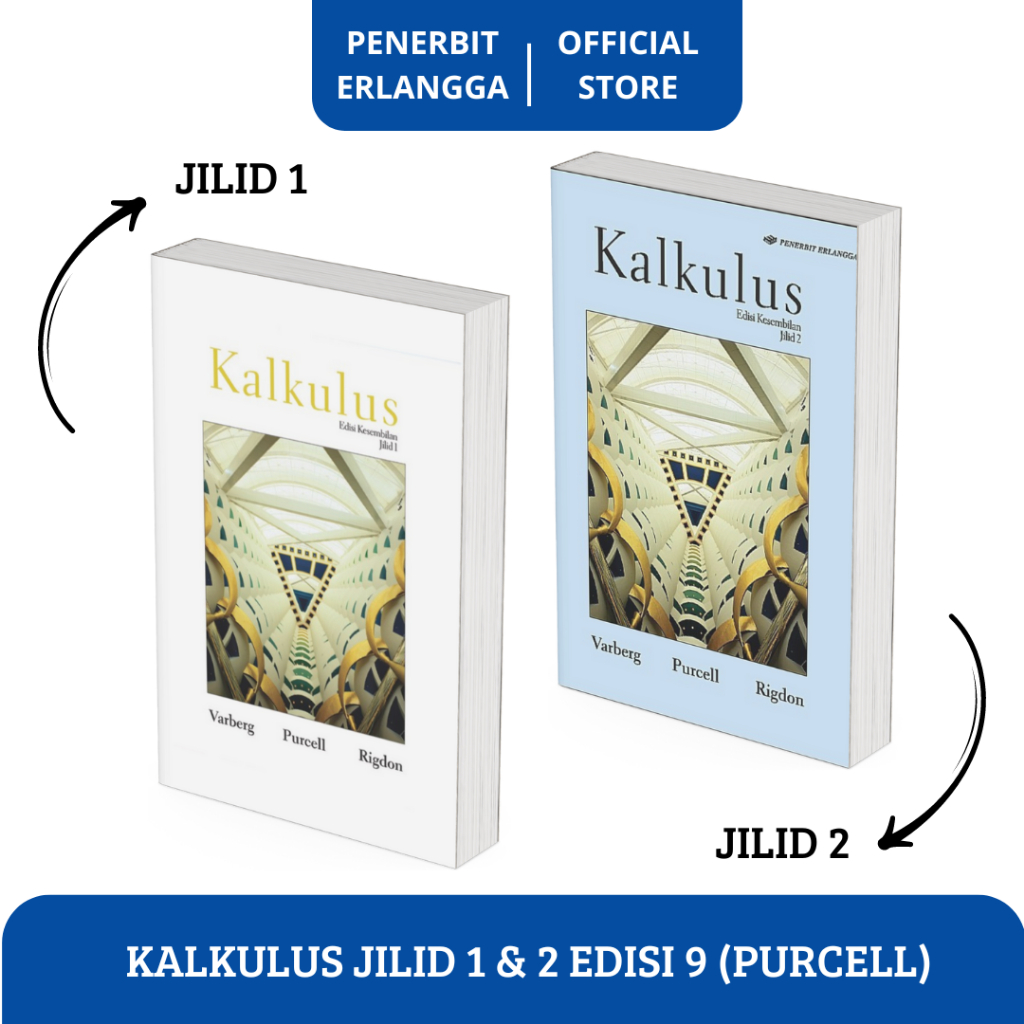 Jual [Erlangga Official] Kalkulus Jilid 1 & 2 Edisi 9 - Purcell ...