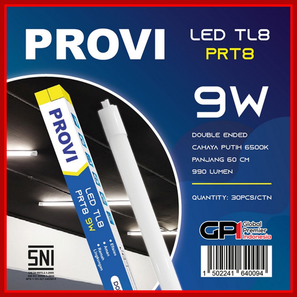 Jual Provi Lampu Neon TL Led T8 Tube Light 9 Watt / 18W Putih Hemat Energi Terang Murah Awet ...