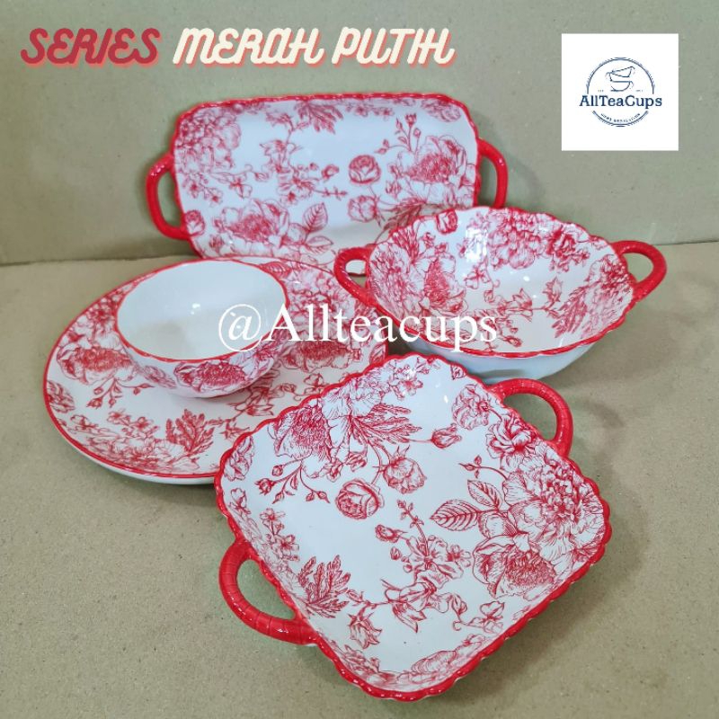 Jual Series Merah Putih Bunga Allteacups Keramik (Harga Satuan ...
