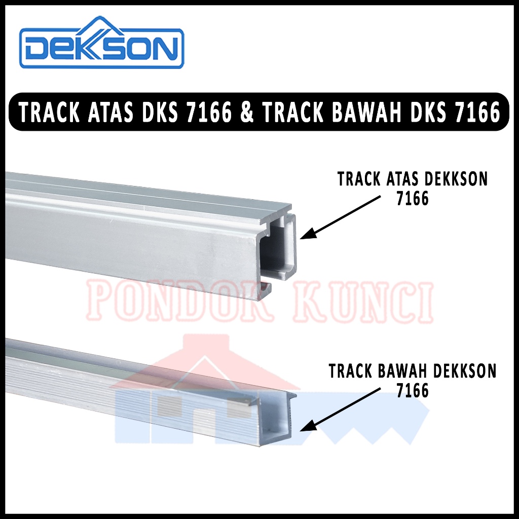 Jual Rail Rel Atas Pintu Lipat Dekkson 7166 Track Aluminium Folding ...