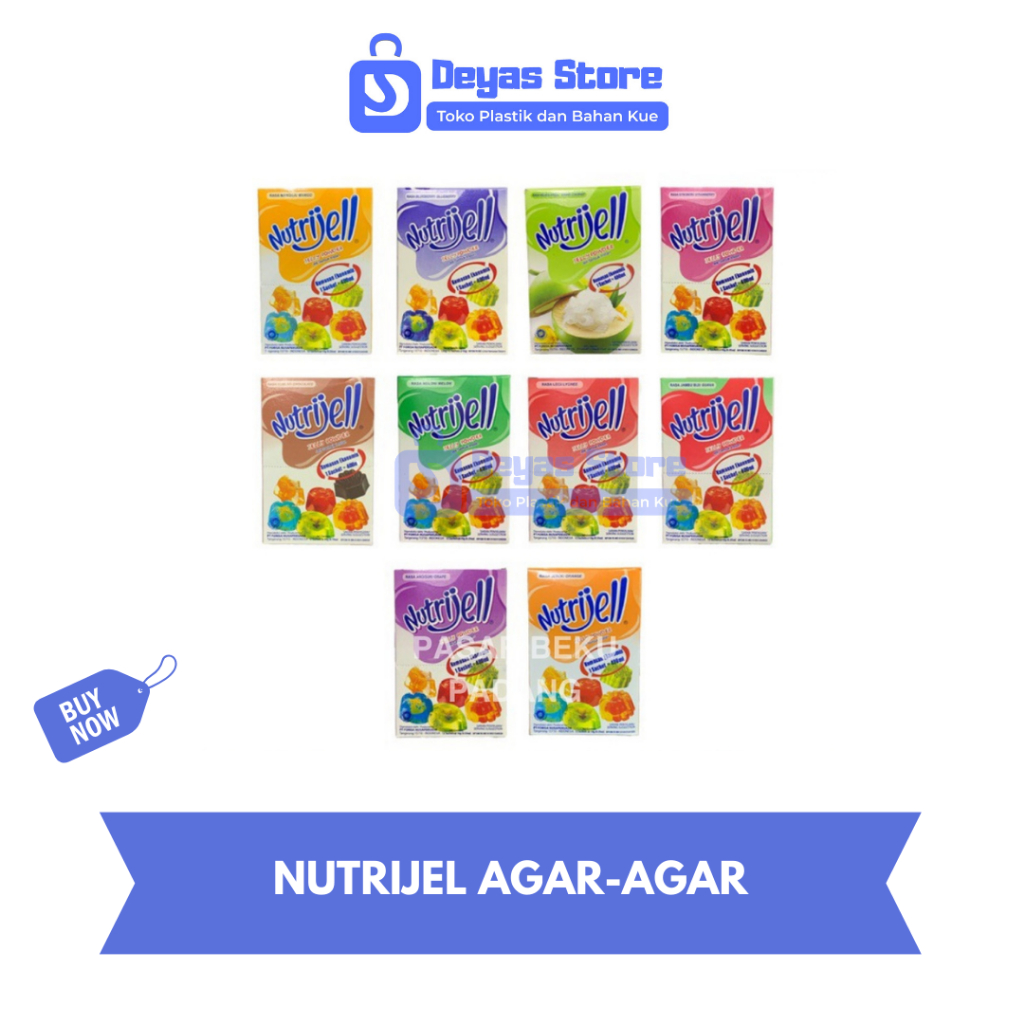 Jual Nutrijel Agar Agar Aneka Rasa /Agar / Nutrijel Buah / Puding 10gr ...