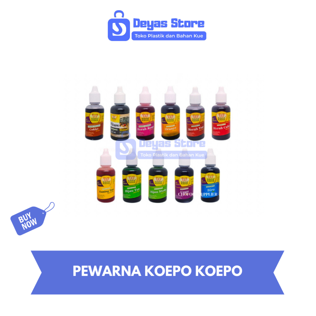Jual Pewarna Makanan Kopoe Kopoe/Food Coloring 30ml | Shopee Indonesia