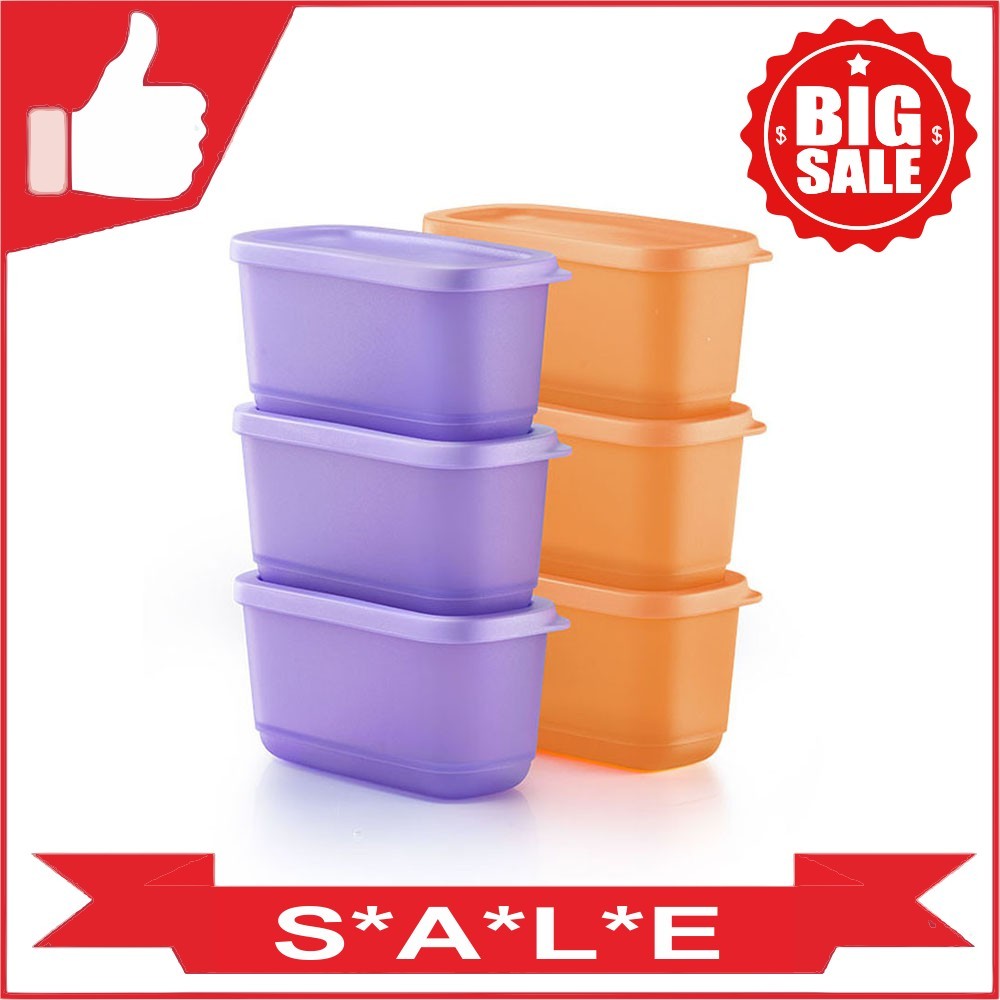 Jual Tupperware Petite Fiesta Rectangular Cubix Mini Rectangular 250ml ...