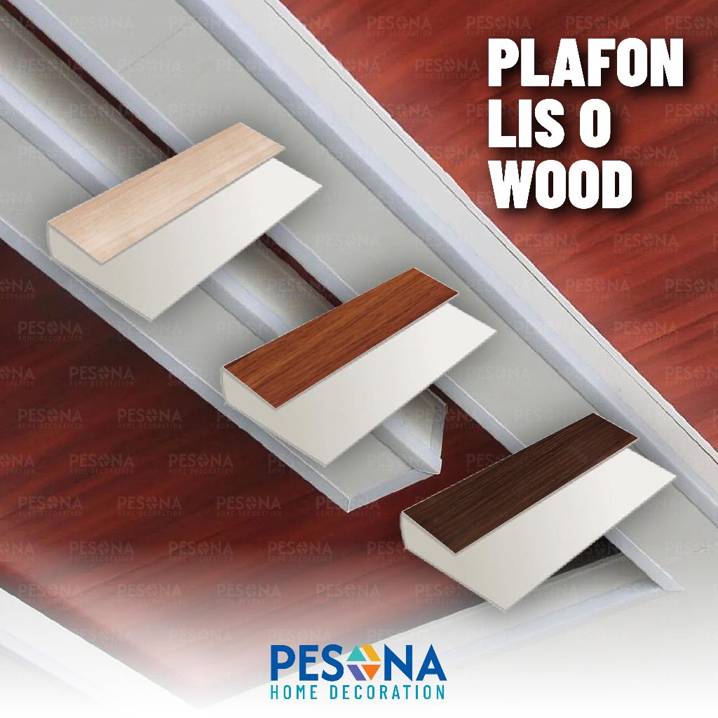 Jual LIS O plafon pvc WOOD | Shopee Indonesia