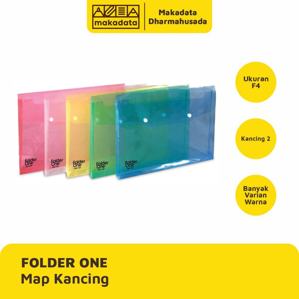 Jual MAP KANCING 2 FOLDER ONE UKURAN F4 (12 PCS) | Shopee Indonesia