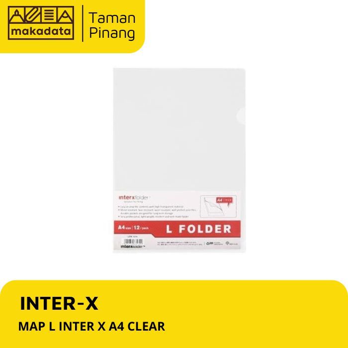 Jual MAP L INTER-X A4 CLEAR (12 PCS) | Shopee Indonesia