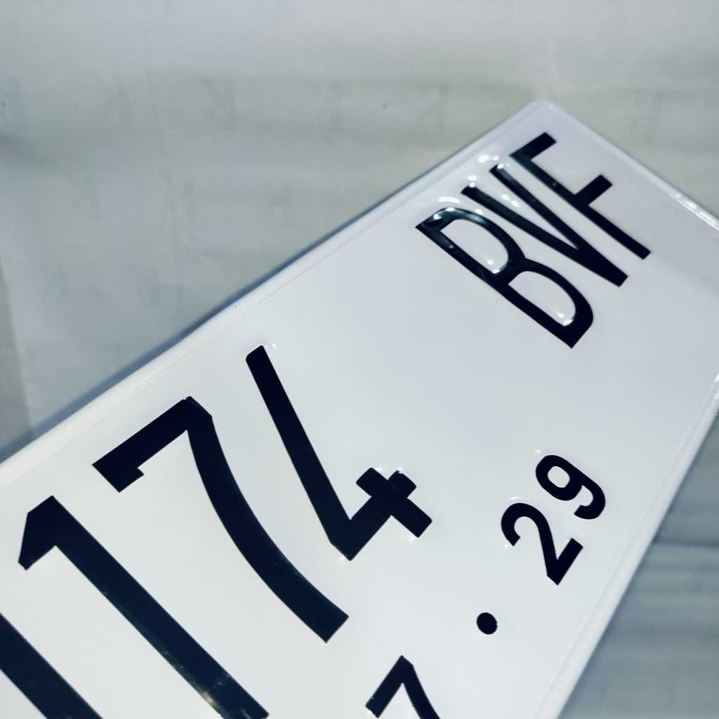 Jual Cetak Baru Angka Plat Nomor Mobil Putih Terbaru Model Baru ...